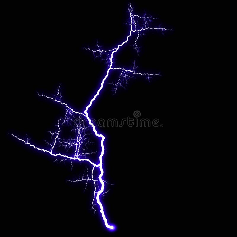Abstract Dark Blue Lighting Natural Thunder Realistic Magic Overlay ...