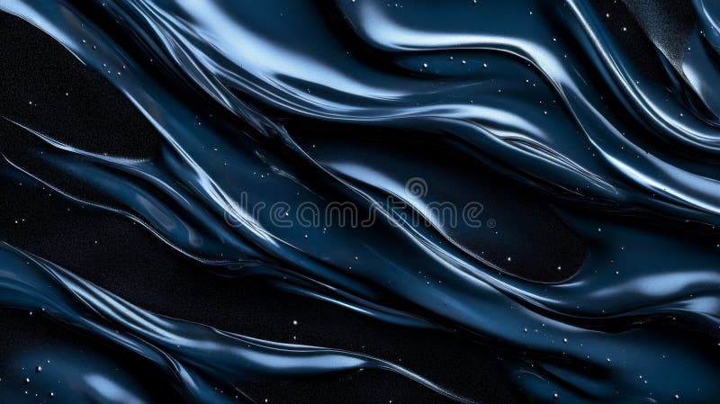 Abstract Dark Blue Liquid Swirls Background Stock Illustration ...