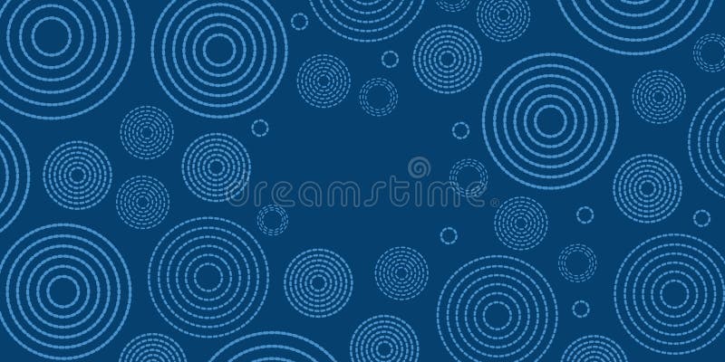 Abstract Dark Blue Minimal Geometric Pattern Background with Dashed ...