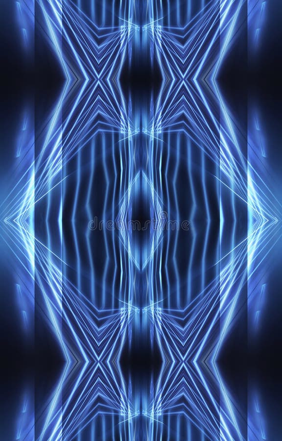 Dark Background with Lines and Spotlights, Neon Light, Night View ...