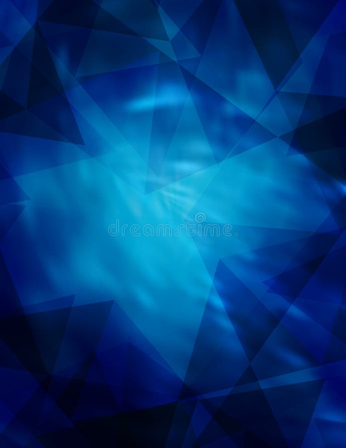 Dark Blue Pattern with Triangles. Vector Graphics Stock Vector ...