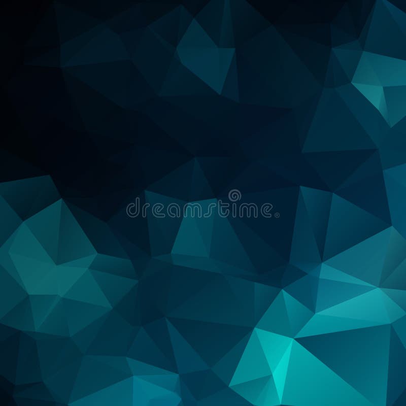 Abstract dark blue polygon stock illustration. Illustration of crystal ...