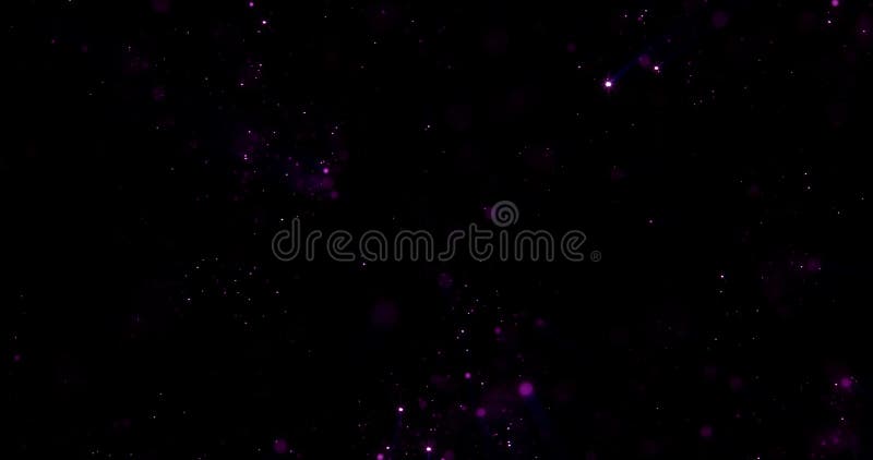 Abstract Dark Blue Purple Frame with Flying Glittering Digital Hi-tech ...