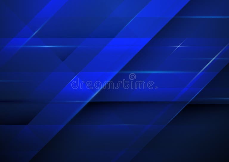 Abstract Dark Blue Rectangles Background. Technology Concept Design Stock Vector - Illustration ...