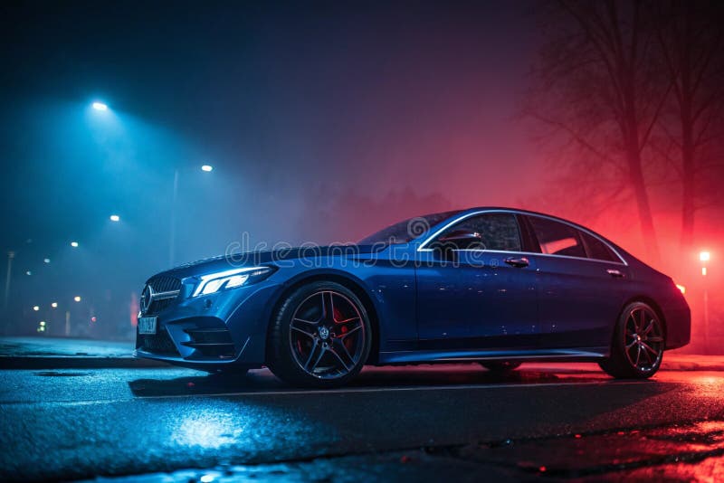 Abstract Dark Blue Red Glowing Gradient Background Stock Illustration ...