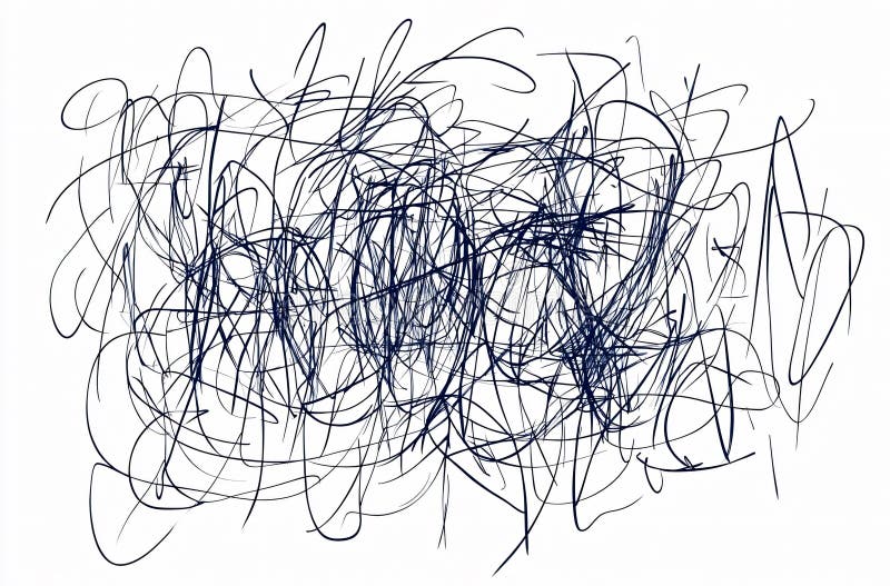 Abstract Dark Blue Scribble Lines Art Background High Quality Image ...