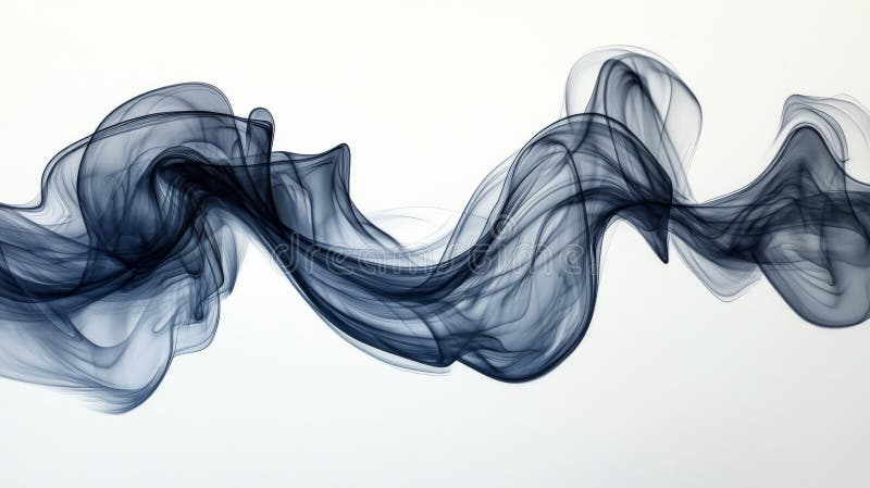 Abstract Dark Blue Smoke Wave Design Stock Illustration - Illustration ...
