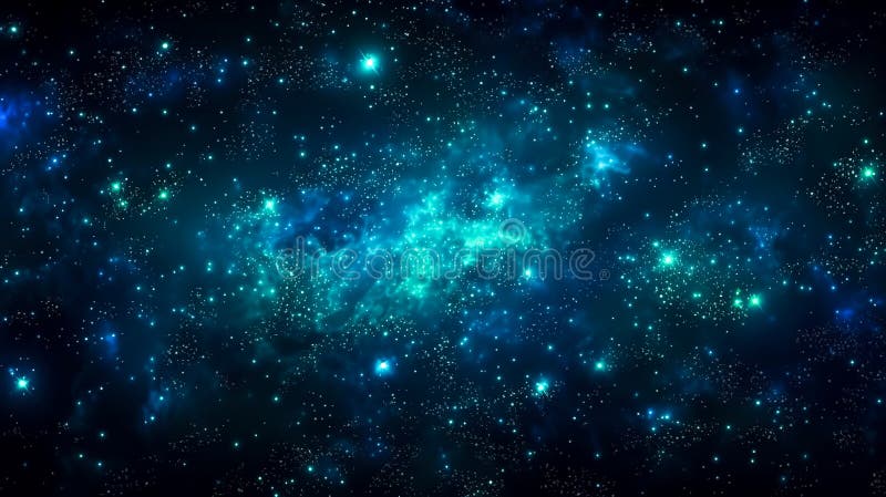 Abstract Dark Blue Space Background, Generative AI. Stock Illustration ...