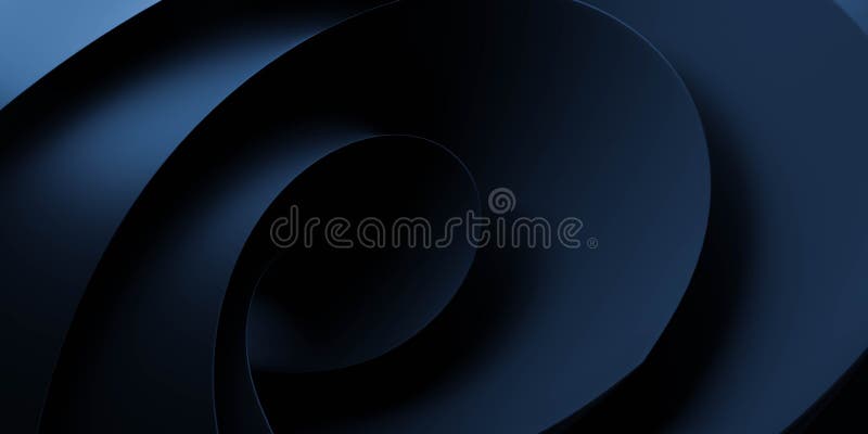 Abstract Dark Blue Spiral Design Stock Illustration - Illustration of ...
