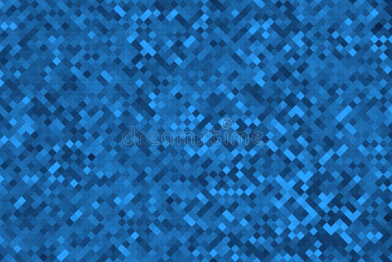 Abstract Dark Blue Square Pixel Mosaic Stock Illustration ...