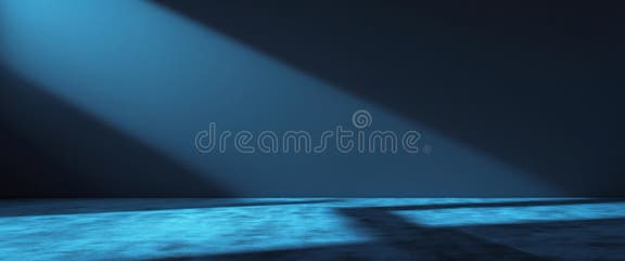 Abstract Dark Blue Studio Background with Lighting on Stage Stock Photo ...