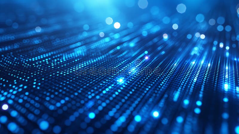 Abstract Dark-Blue Technologic Background Stock Illustration ...