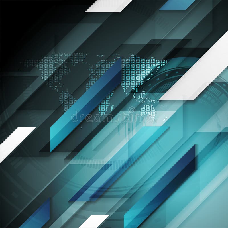 Abstract Dark Blue Technology Futuristic Background Stock Vector ...