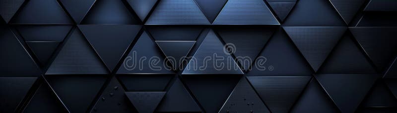 Abstract Dark Blue Triangle Pattern Background Stock Illustration ...