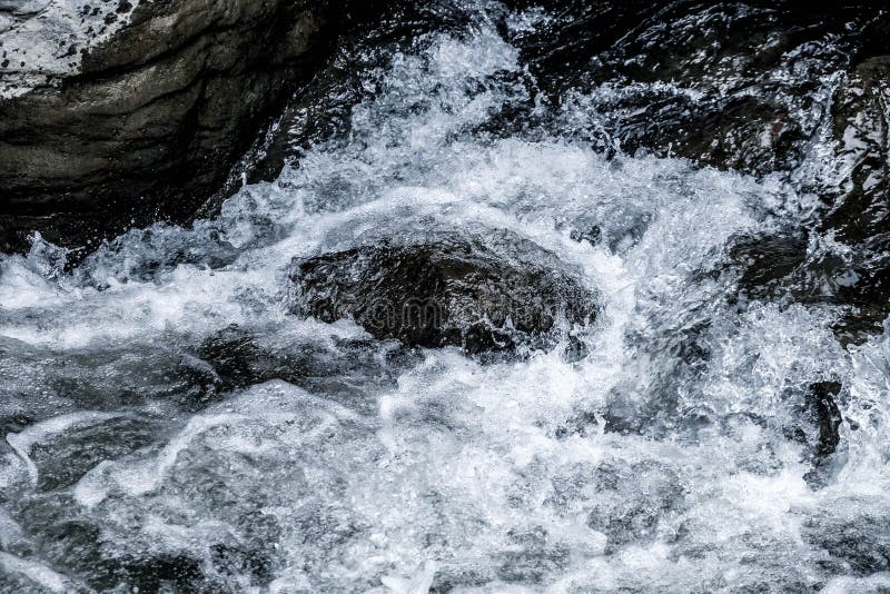 Abstract Dark Blue Waterfall Wave Water Background Texture Stock Image ...