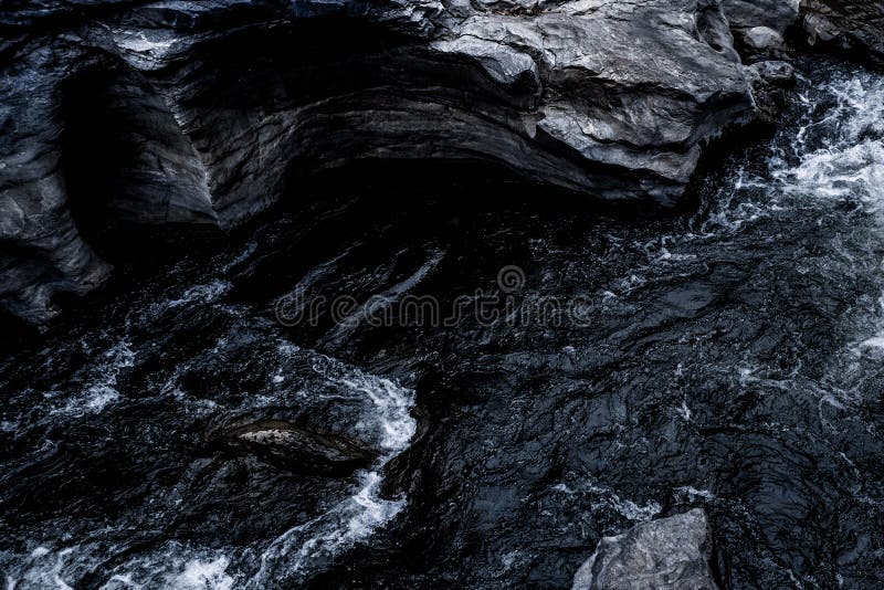 Abstract Dark Blue Waterfall Wave Water Background Texture Stock Image ...