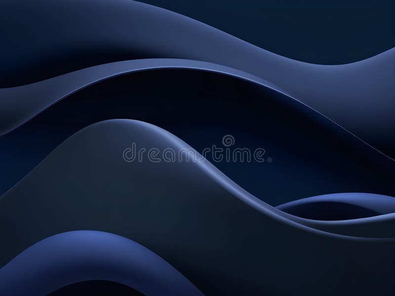 Abstract Dark Blue Wave Background Stock Illustration - Illustration of ...