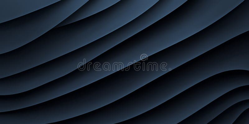 Abstract Dark Blue Wave Pattern Elegant Curving Layers Background ...