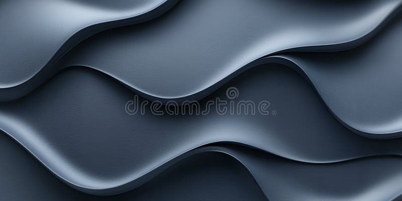 Abstract Dark Blue Wave Pattern Elegant Design Background 3D Art Flow ...