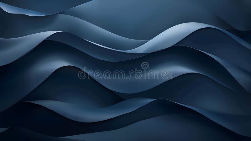 Abstract Dark Blue Wave Patterns, Smooth Curved Lines and Elegant ...