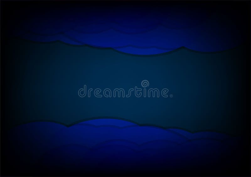 Abstract Dark Blue Wave Vector Background. Vector Graphic Design Stock ...