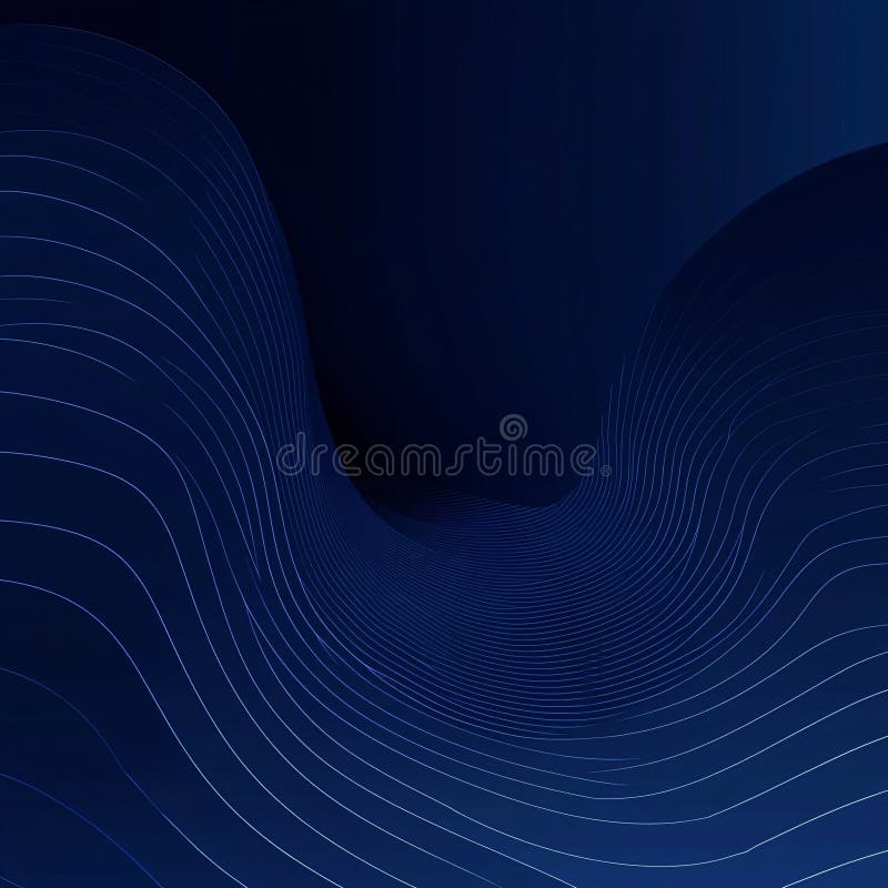 Abstract Dark Blue Wavy Lines Background, Modern High Quality Image ...