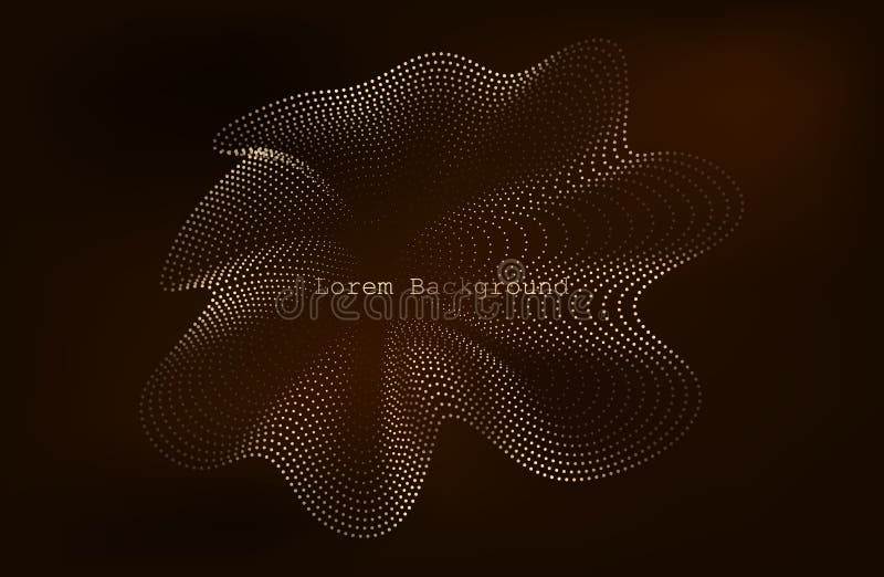Abstract Dark Brown Geometrical Background Connection Structure. Stock ...