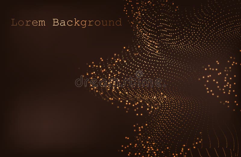 Abstract Dark Brown Geometrical Background Connection Structure.wave ...