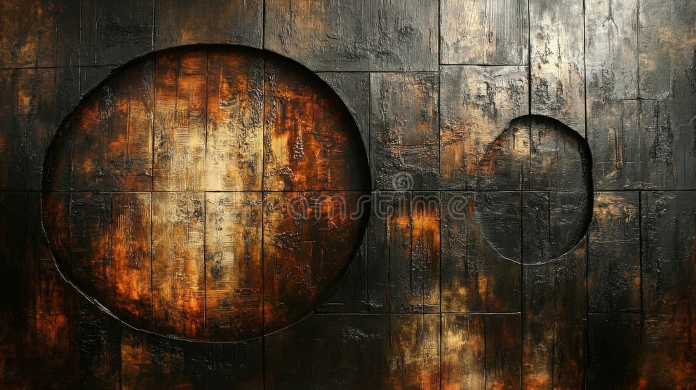 Abstract Dark Brown and Gold Metal Texture Background Stock ...