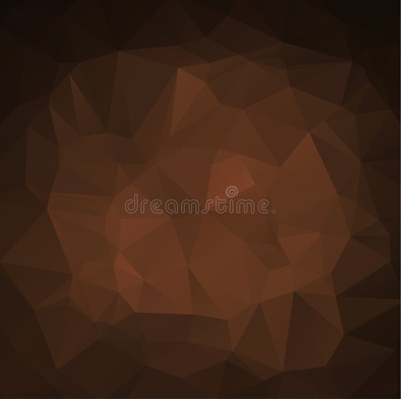 Abstract Dark Brown Polygonal Illustration, Which Consist of Triangles ...