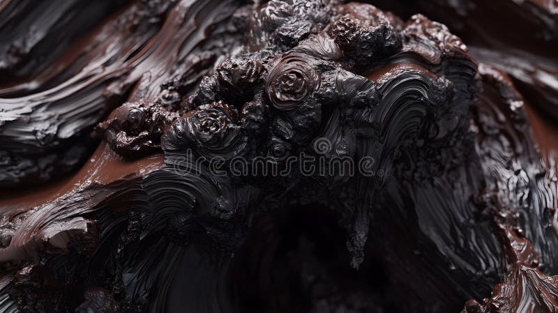 Abstract Dark Brown Swirling 3D Render Texture Royalty Free Image Stock ...