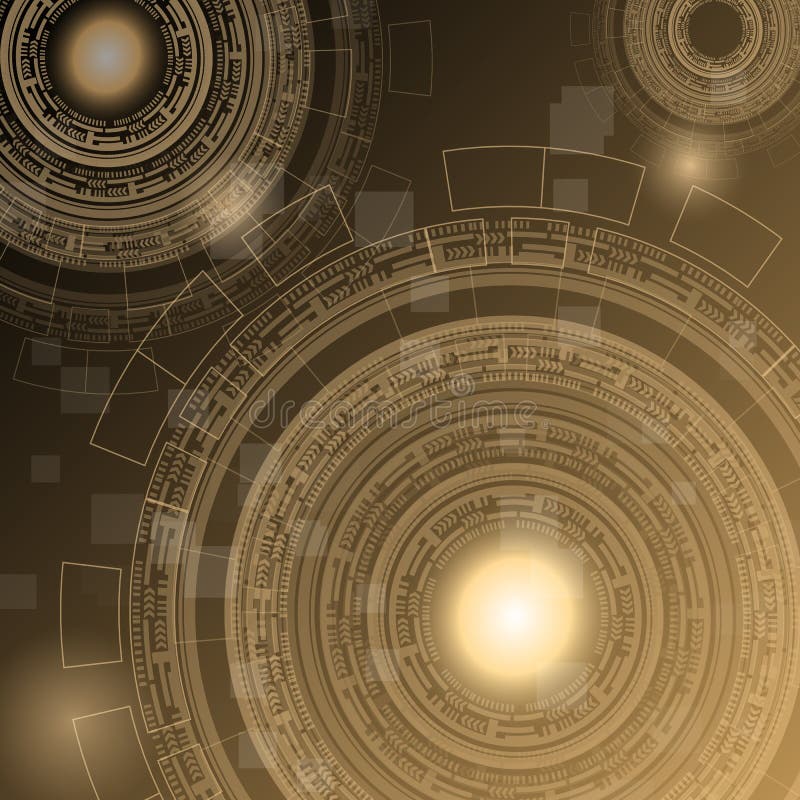 Abstract Dark Brown Technology Futuristic Background Stock Vector ...