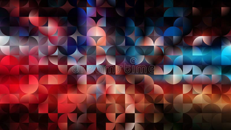 Abstract Dark Color Quarter Circles Background Stock Vector ...