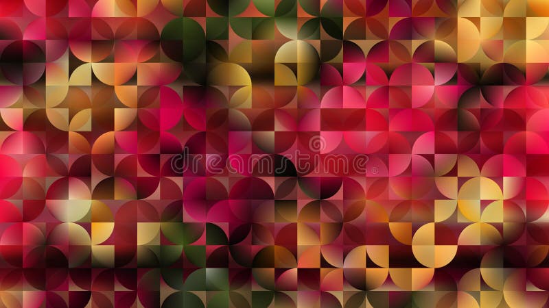 Abstract Dark Color Quarter Circles Background Stock Vector ...