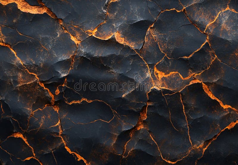 Abstract Dark Cracked Lava Rock Texture Background High Quality Image ...