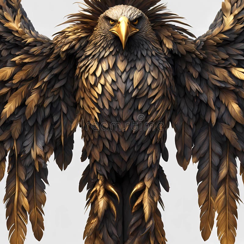 Dark Eagle Head Logo. Vector Decorative Emblem. Stock Vector ...