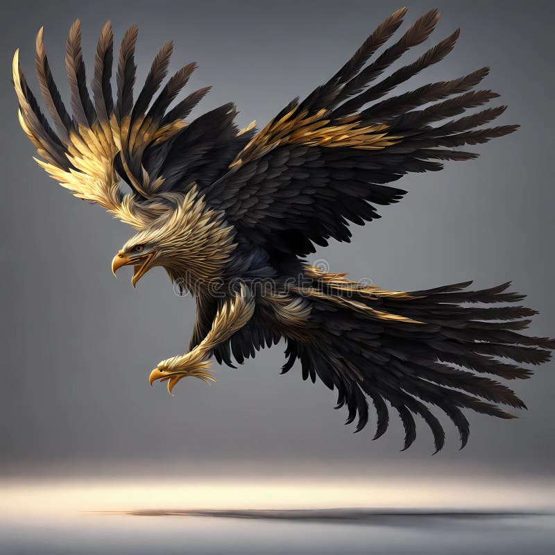 Dark Eagle Head Logo. Vector Decorative Emblem. Stock Vector ...