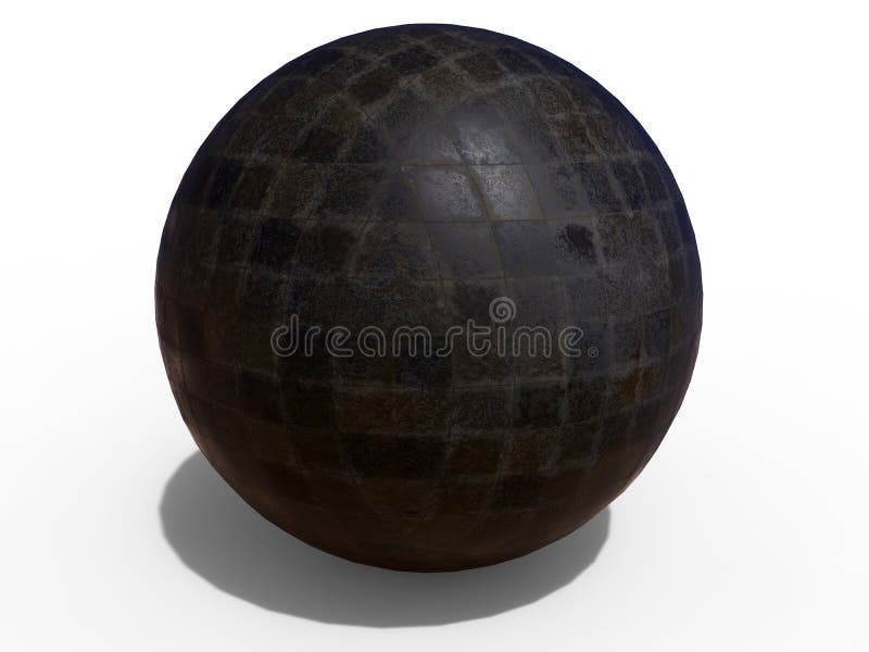 Abstract Dark Faceted Sphere Stock Illustration - Illustration of ...