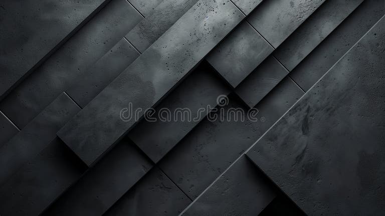 Abstract Dark Geometric Background with Overlapping Rectangular Panels ...