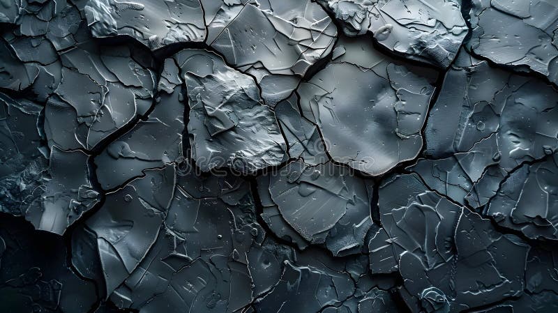 Abstract Dark Gray Cracked Texture Background Stock Illustration ...