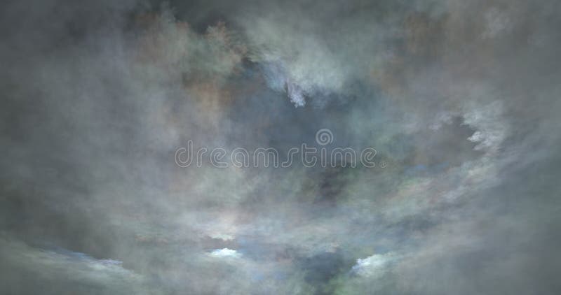 Abstract Dark Gray Sky and Dark Clouds Shining Starry Surface Aerial ...