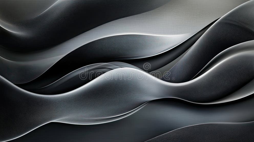 Abstract Dark Gray Waves Background Stock Photo - Image of smooth, gray ...