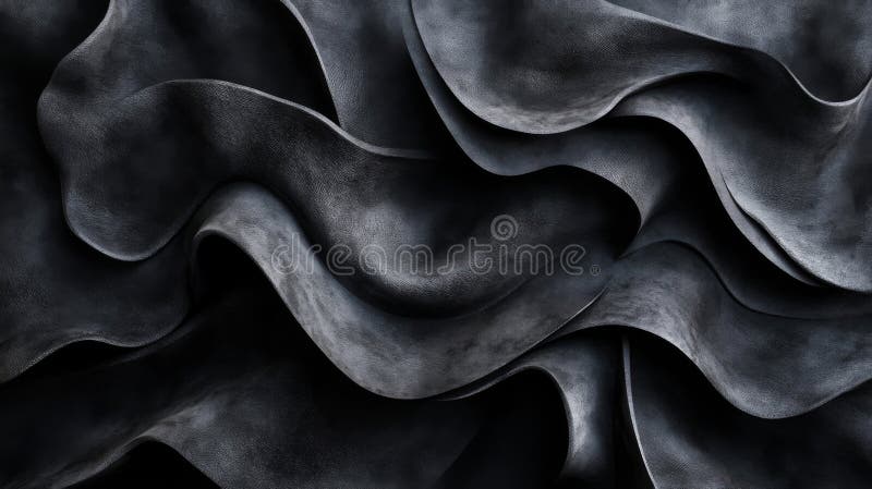 Abstract Dark Gray Wavy Pattern Stock Illustration - Illustration of ...