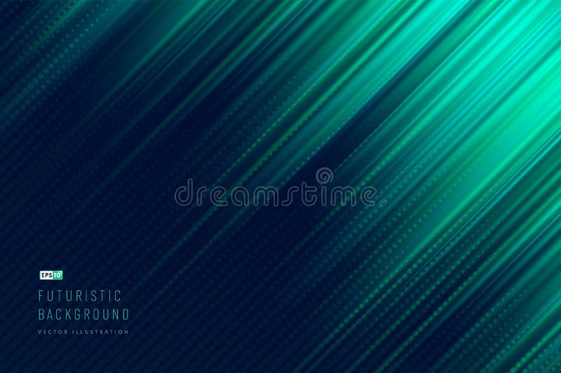 Abstract Dark Green and Blue Color, Diagonal Light Technology ...
