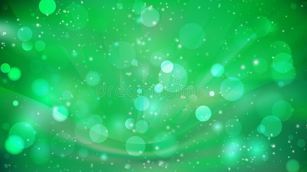 Abstract Dark Green Defocused Lights Background Vector Stock Vector ...
