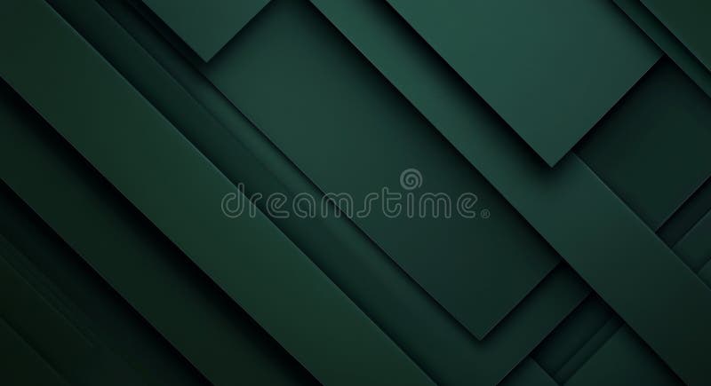 Abstract Dark Green Geometric Shapes Layered in a Modern Design with ...