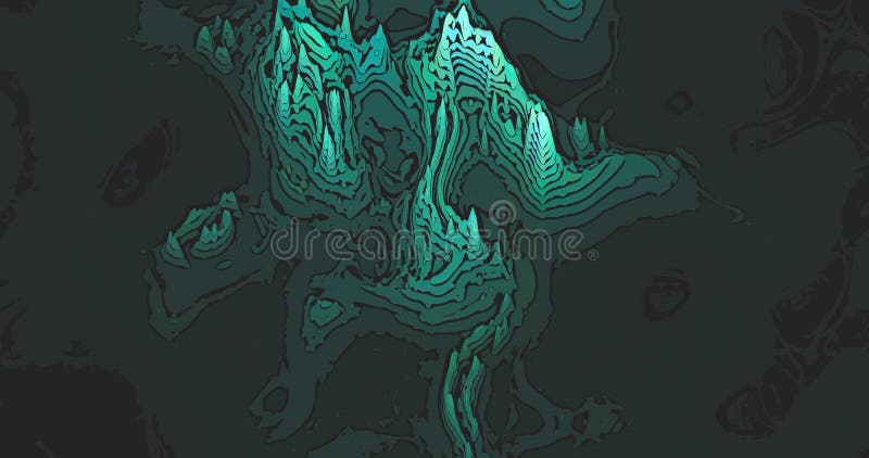 Green Psychedelic Space Texture Stock Illustration - Illustration of ...