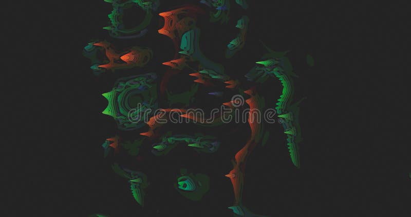 Green Psychedelic Space Texture Stock Illustration - Illustration of ...