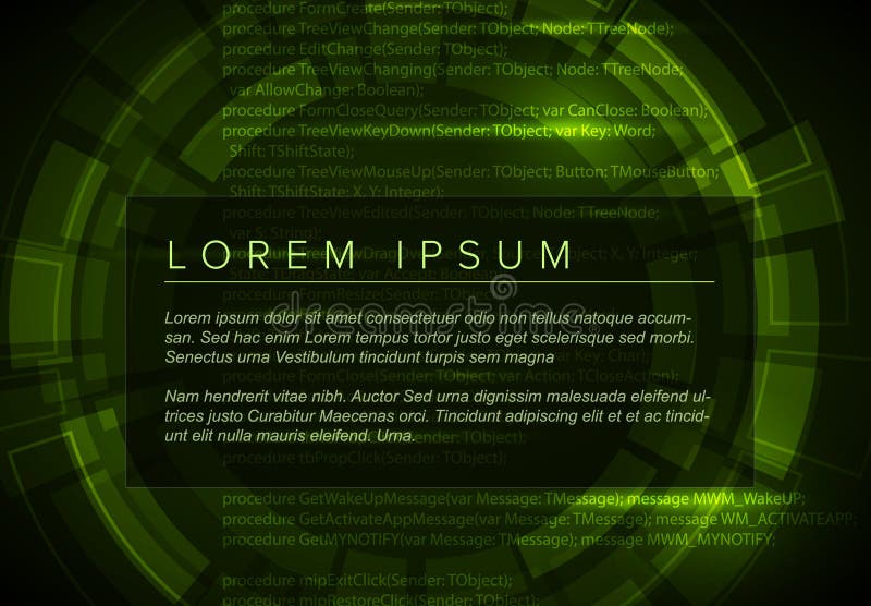 Abstract Dark Blue Technical Background Stock Illustration ...