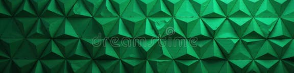 Abstract Dark Green Triangular Mosaic Tile Geometric Fluted Pattern ...